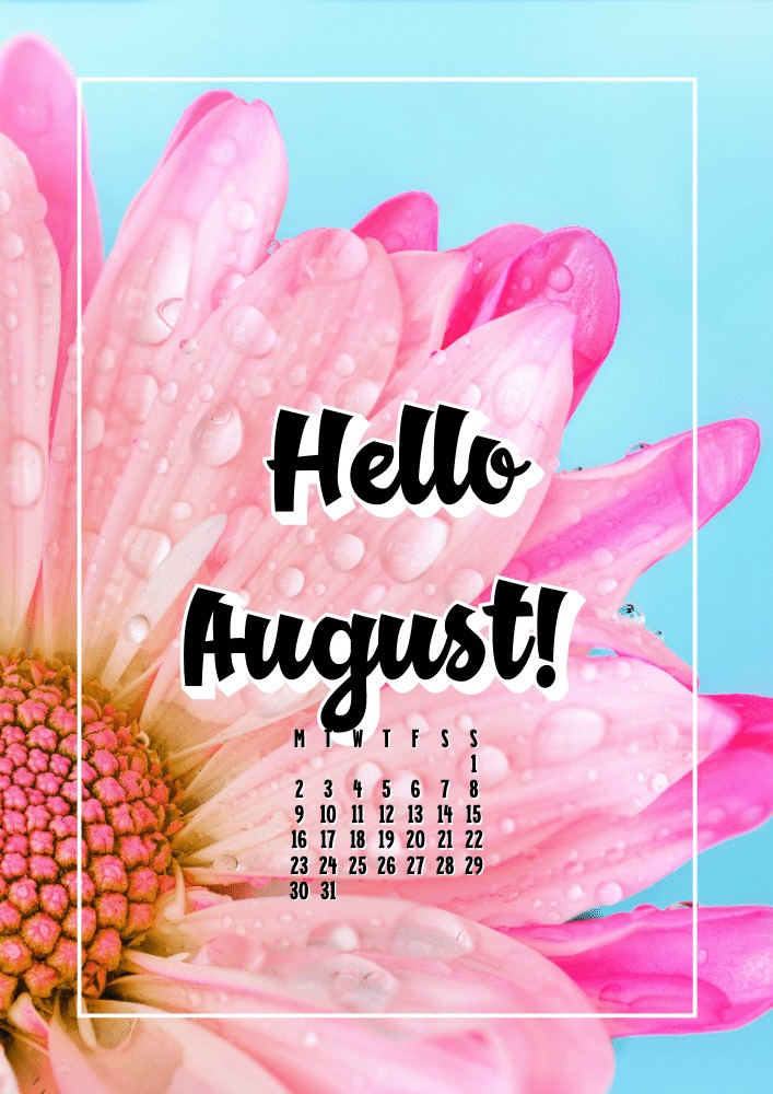 Free Printable August 2021 Calendar PDF - Cute Freebies For You