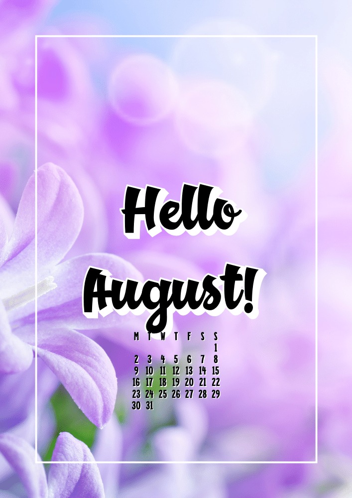 Free Printable August 2021 Calendar PDF - Cute Freebies For You