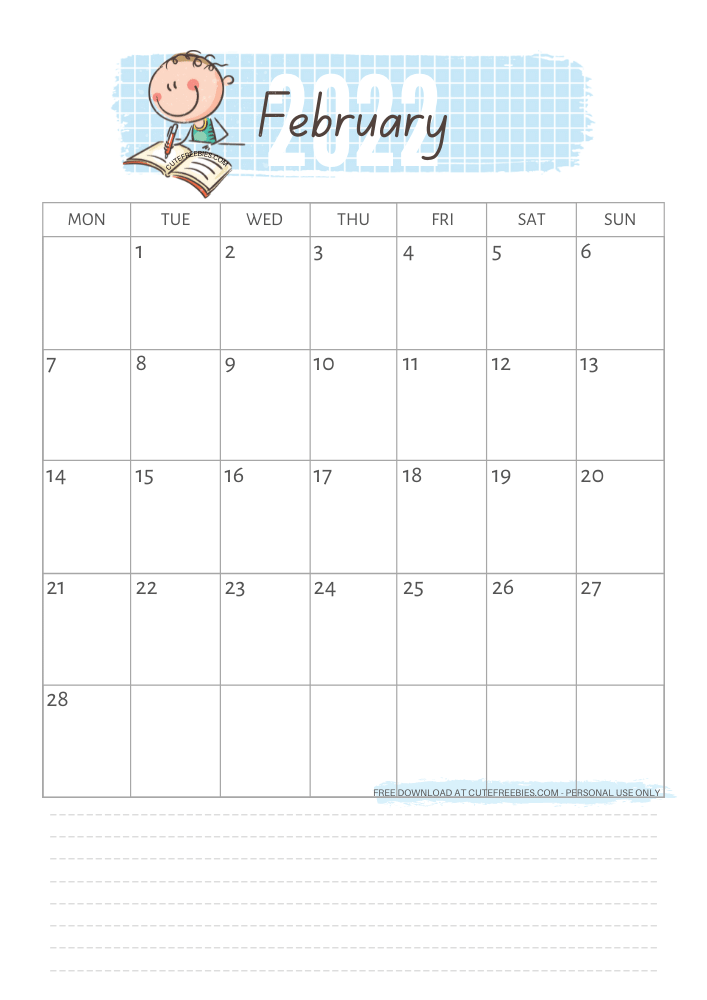 february-2022-kids-calendar-printable - Cute Freebies For You february-2022-kids-calendar-printable - Cute Freebies For You