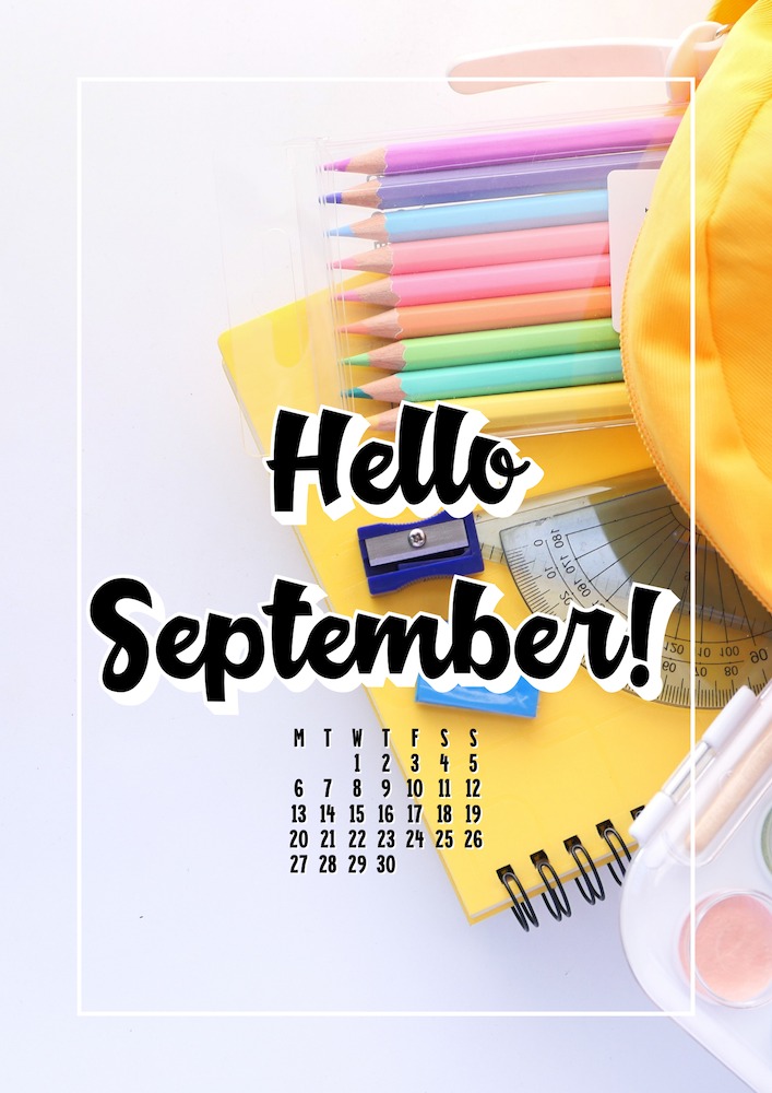 Free Printable September 2021 Calendar PDF - Cute Freebies For You