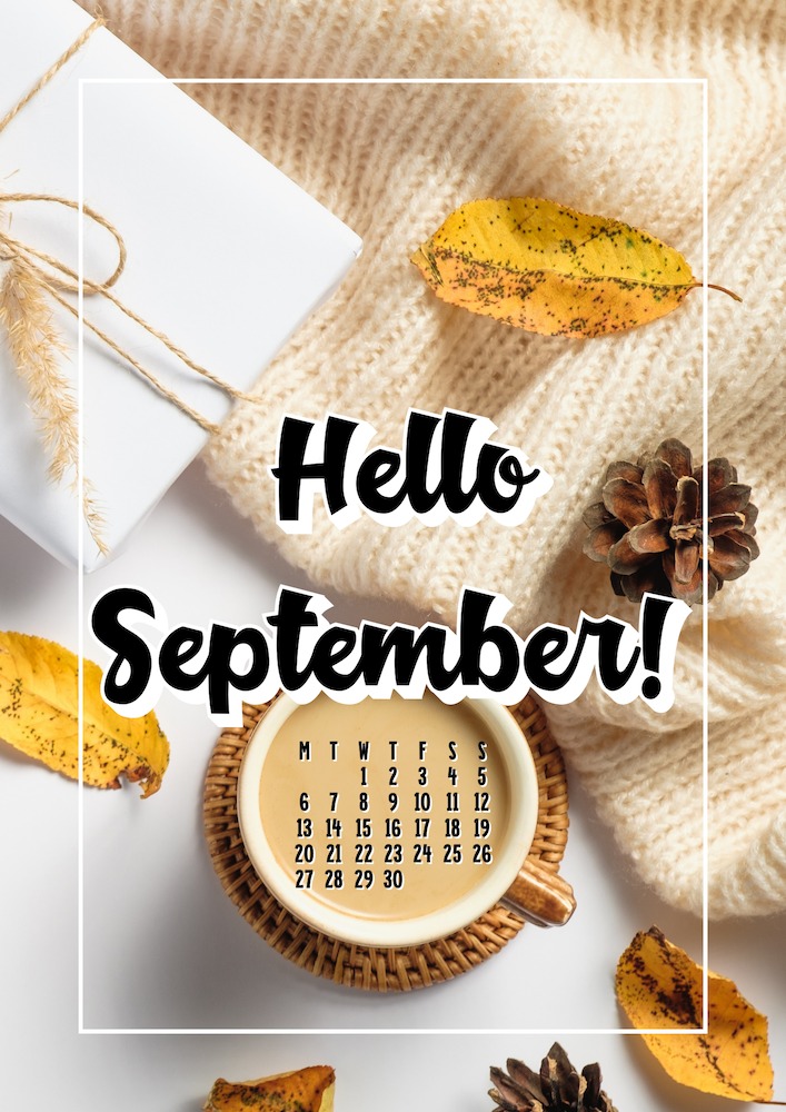 Free Printable September 2021 Calendar PDF - Cute Freebies For You