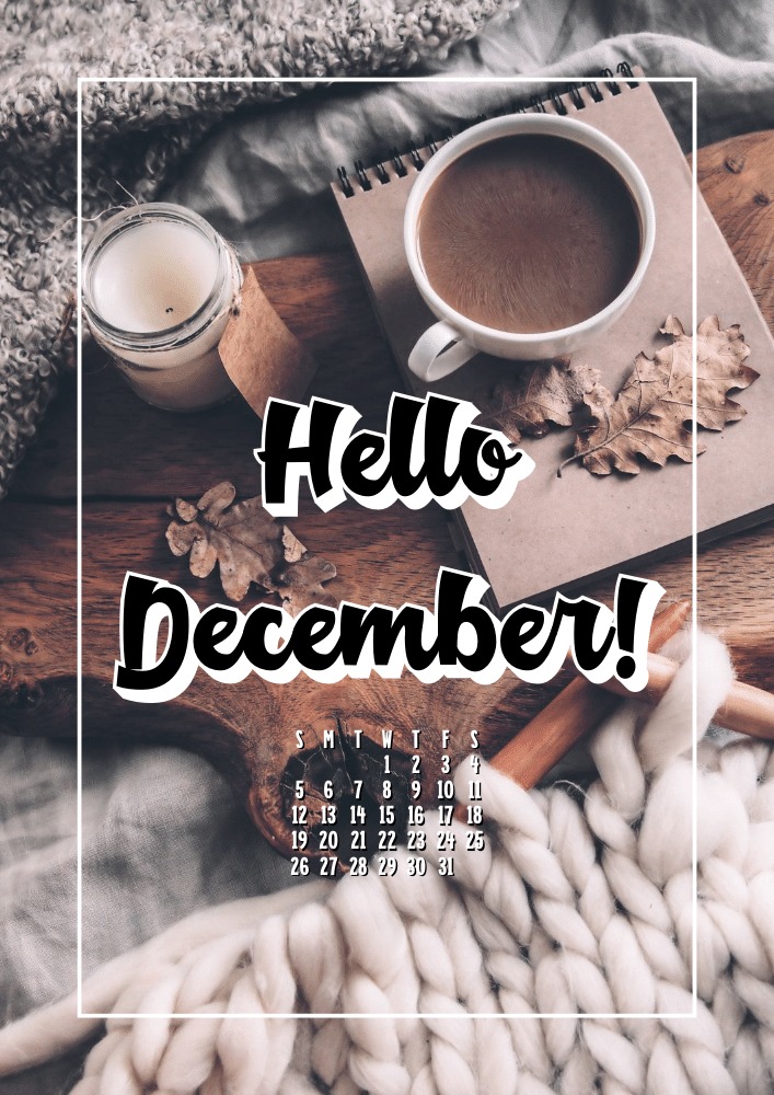 Free Printable December 2021 Calendar PDF - Cute Freebies For You