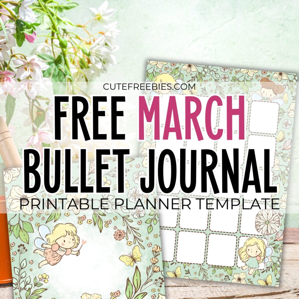 Free Printable Vintage Planner / Bullet Journal - Cute Freebies For You