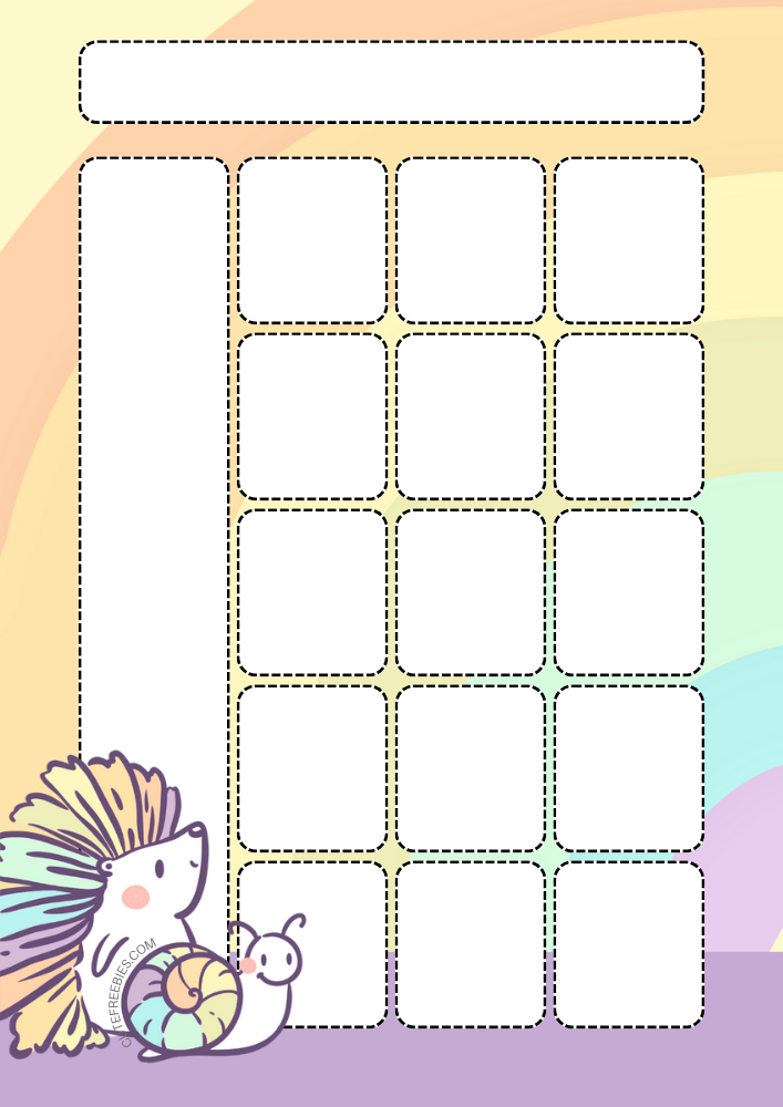 Free Printable June Bullet Journal Template PDF (Colorful!) - Cute Freebies For You