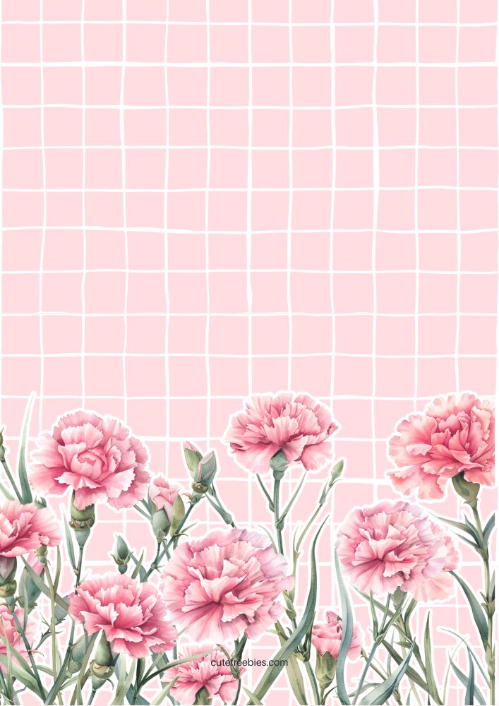 Floral Monthly Bullet Journal Templates – Free Printable - Cute ...